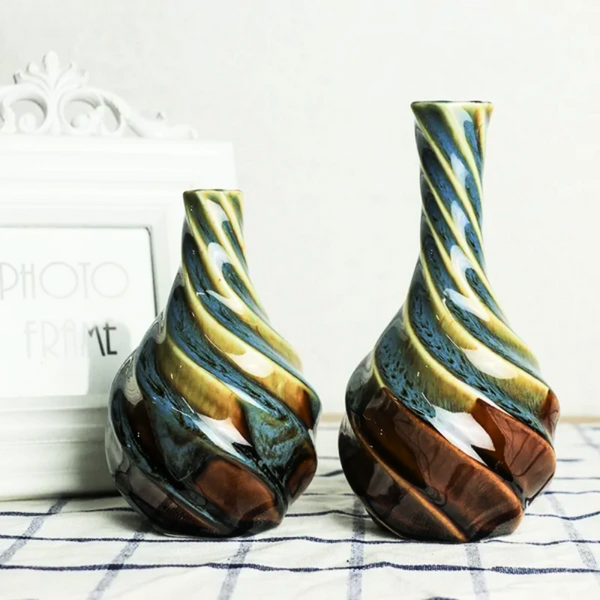 Rhythm & Flow Ceramic Vase Set - Broxton Blair